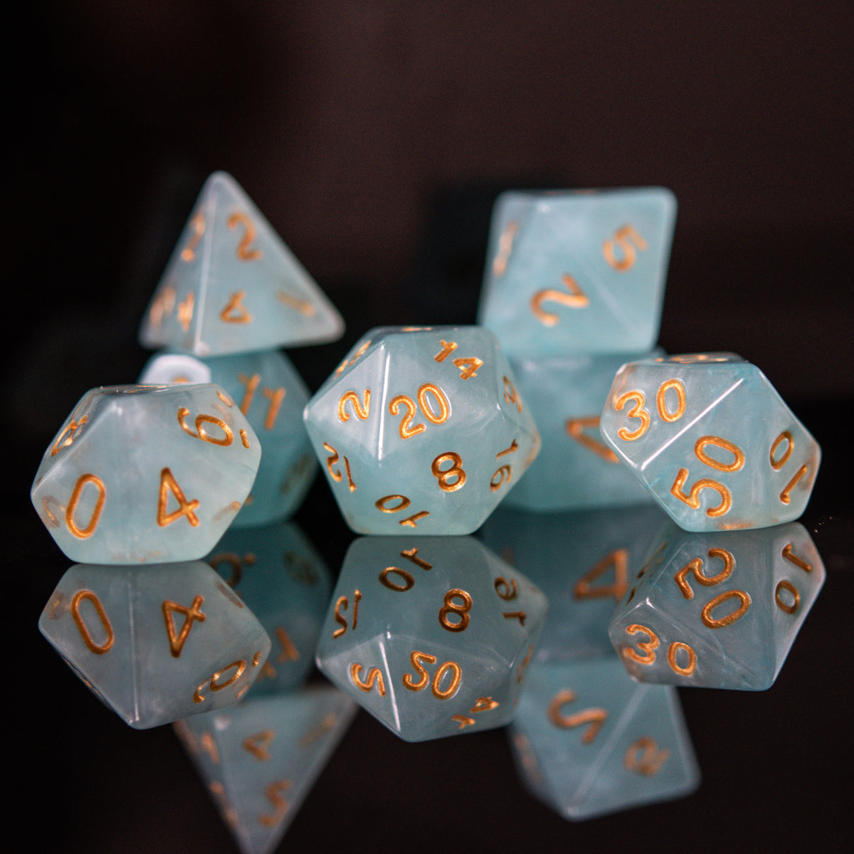ELIXIR OF DIVINATION ACRYLIC DICE SET - MISTY MOUNTAIN GAMING – Misty ...